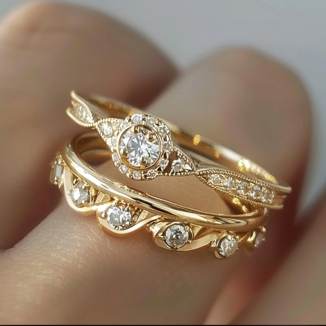 Elegant Bright Gold Ring – Karen Tatum